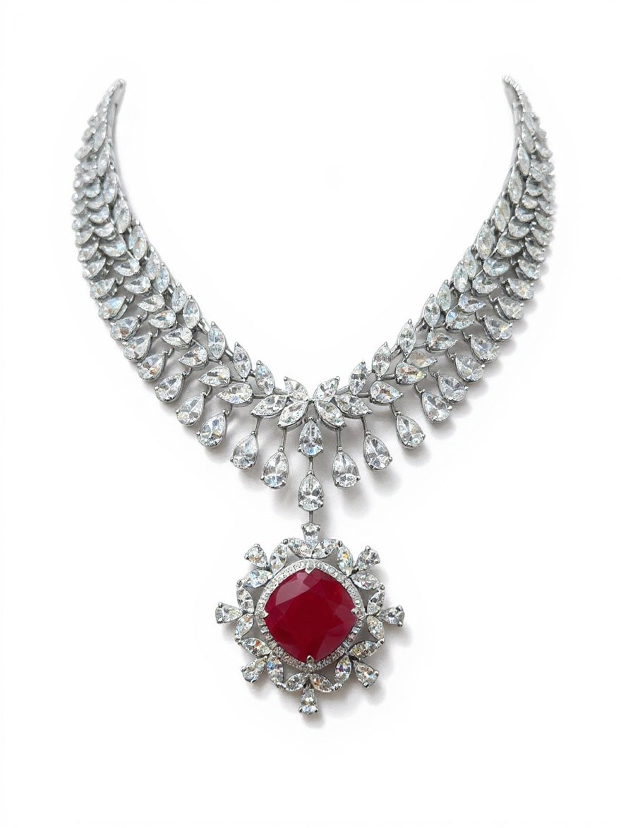 Crystal Mirage Lab Diamond Necklace | Fiona Diamonds