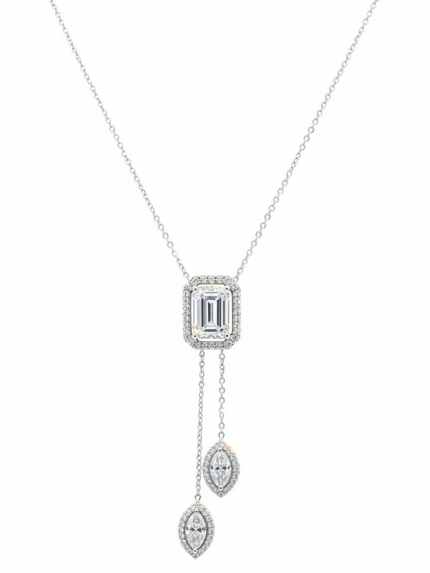 Secret Halo Lab Diamond Necklace | Fiona Diamonds