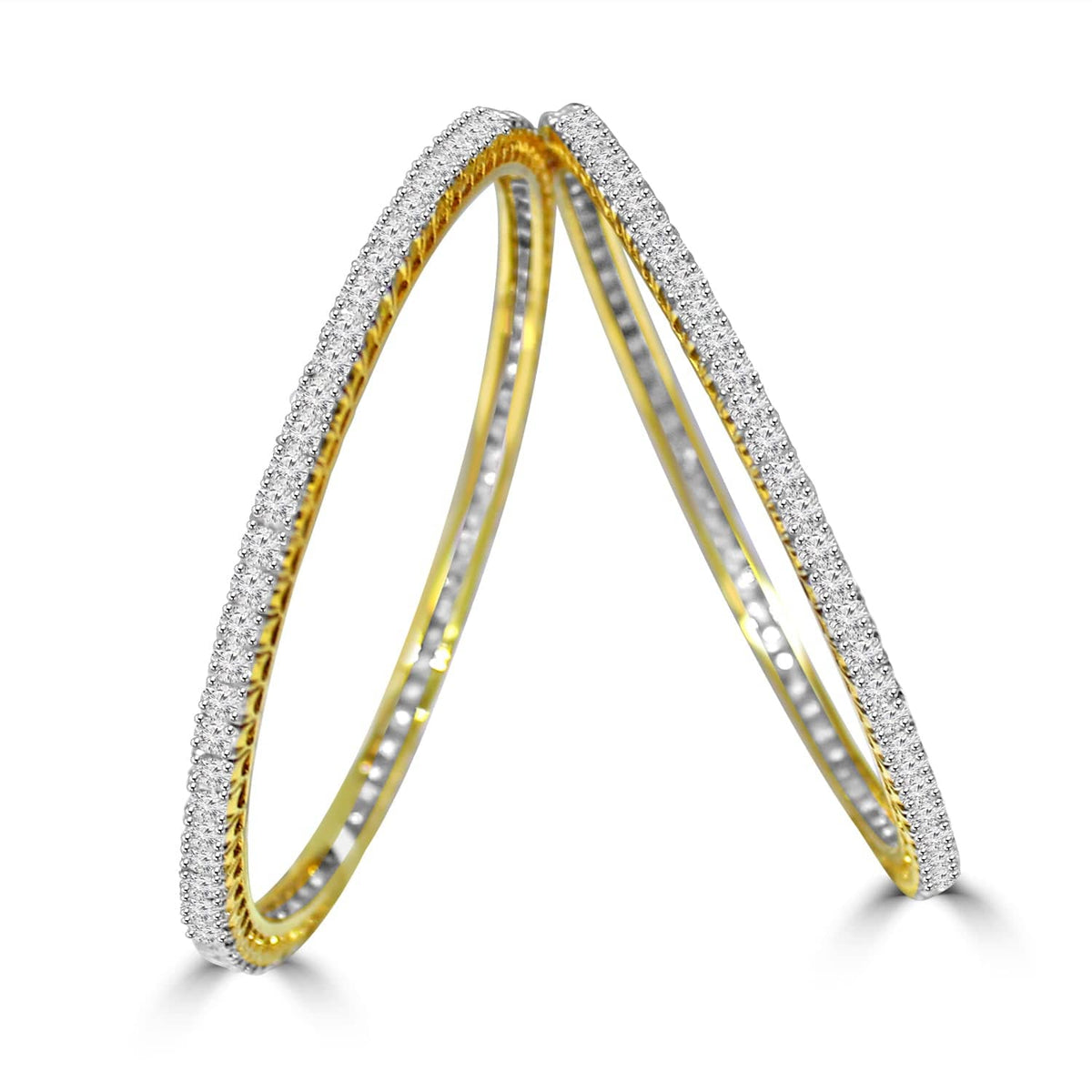 Gem Classic 10 Pointer Eternity Lab Grown Diamond Bangle | Fiona Diamonds