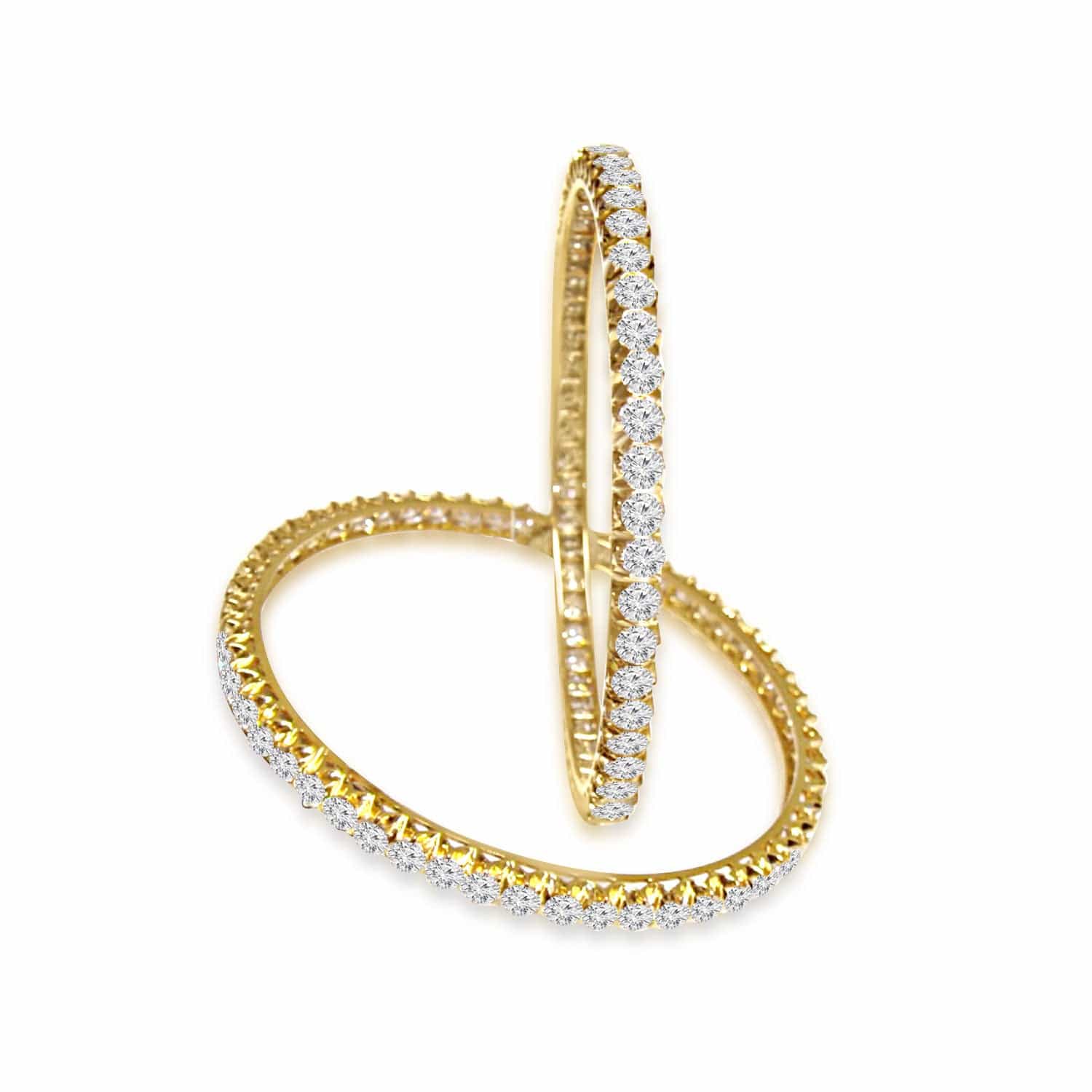 Buy Spangle 14 Pointer Eternity Diamond Bangle - Radiant Sparkle by ...